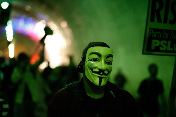 Occupy Wall Street, One Year Later: A History in Masks | TIME.com