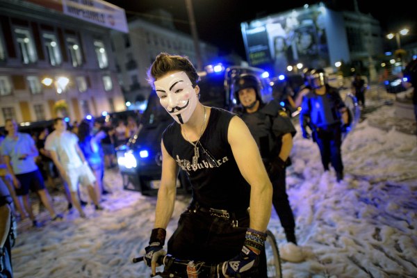 Occupy Wall Street, One Year Later: A History in Masks | TIME.com