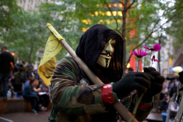 Occupy Wall Street, One Year Later: A History in Masks | TIME.com